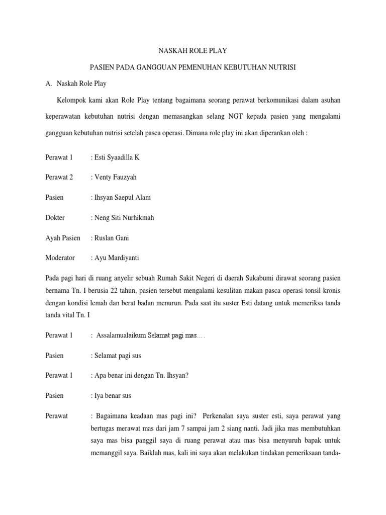 Naskah Role Play | PDF