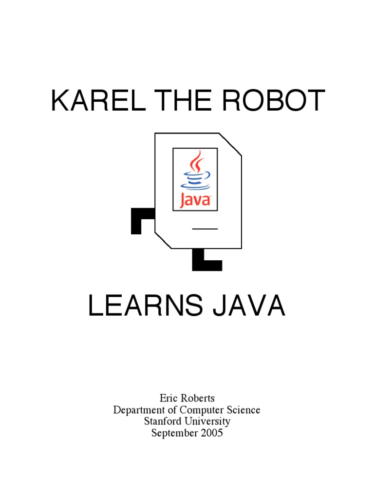 Karel The Robot Learn Java Pdf Object Oriented Programming Class Computer Programming