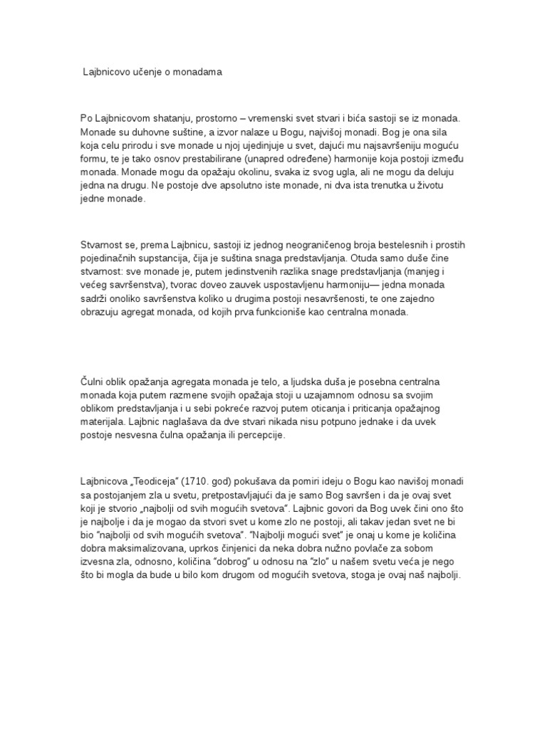 Lajbnic | PDF