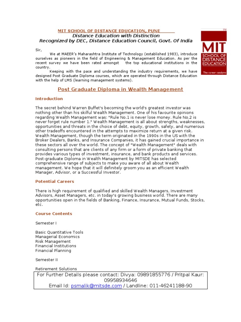 Wealth Management | PDF | Business