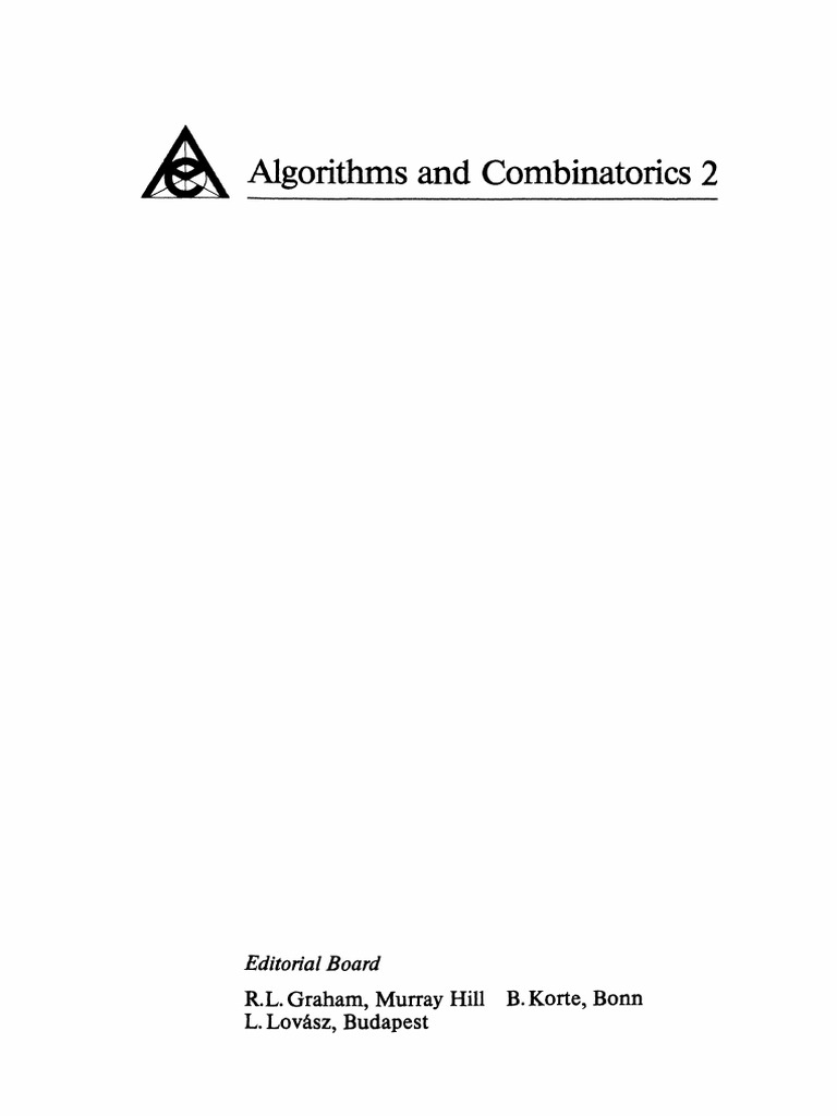 Geometric Algorithms And Combinatorial Optimization Pdf Linear Programming Matrix