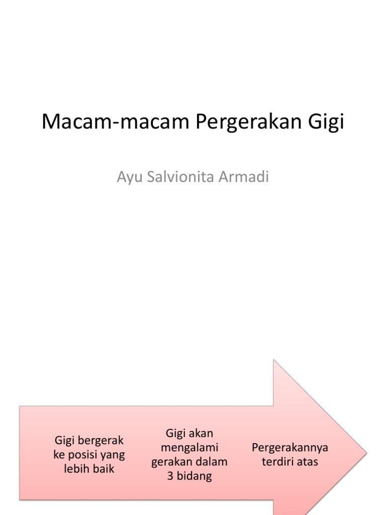 Pergerakan Gigi: Tipping dan Rotasi | PDF