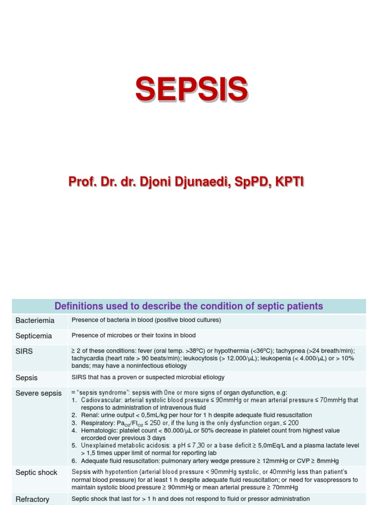 Understanding Sepsis: A Comprehensive Review of Definitions ...