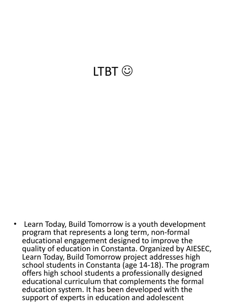 LTBT Fin | Download Free PDF | Adolescence | Goal
