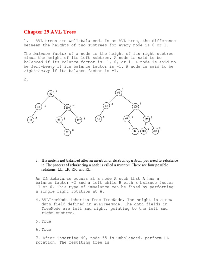 Maintaining Balance in AVL Trees Through Rotations | PDF | Graph Theory ...