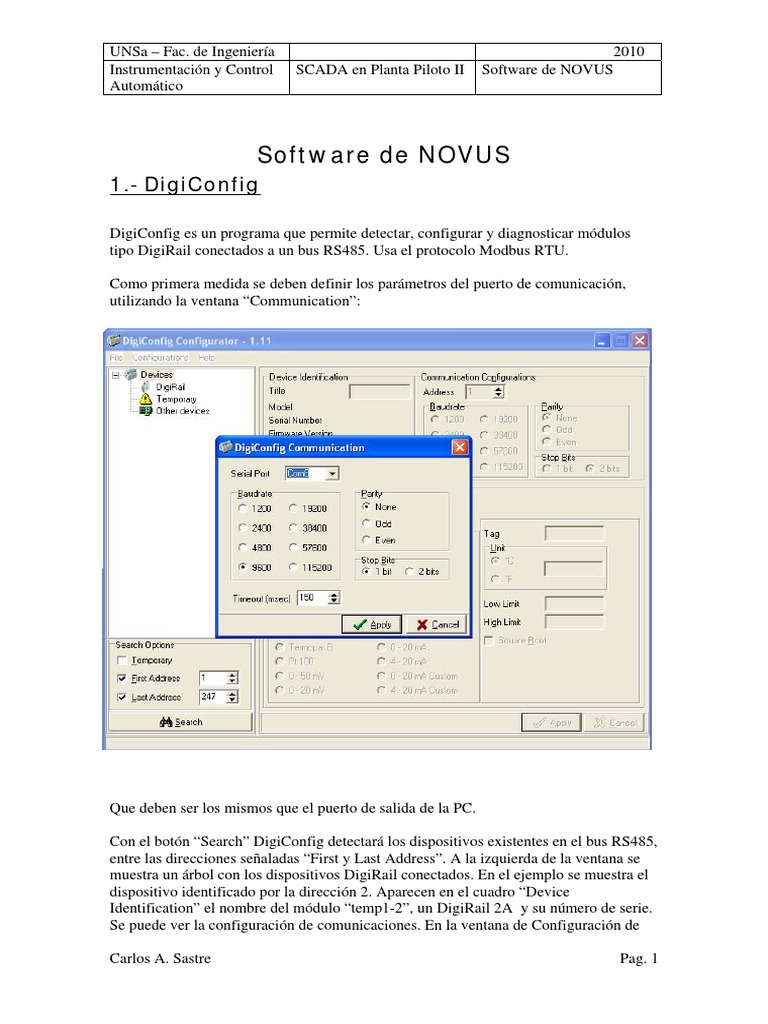 Software de Novus | PDF | Scada | Ventana (informática)