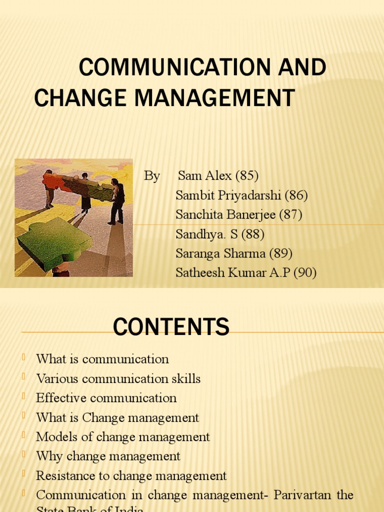 Communication in Change Management | PDF | Communication | Cognition