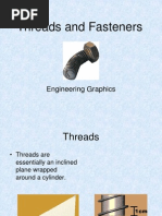 Drafting Threads | PDF | Screw | Metalworking