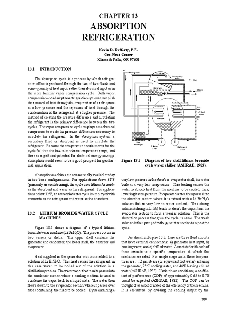Absorption Chillers | PDF | Refrigeration | Heat Exchanger
