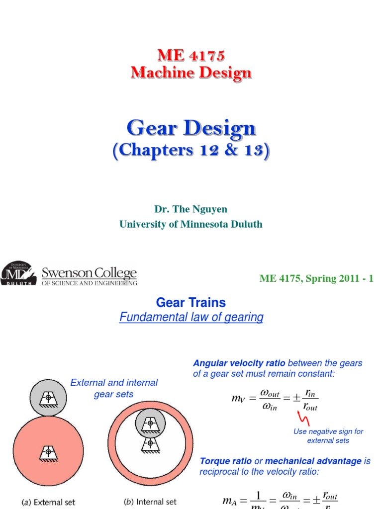 Gear Design | PDF | Gear | Bending