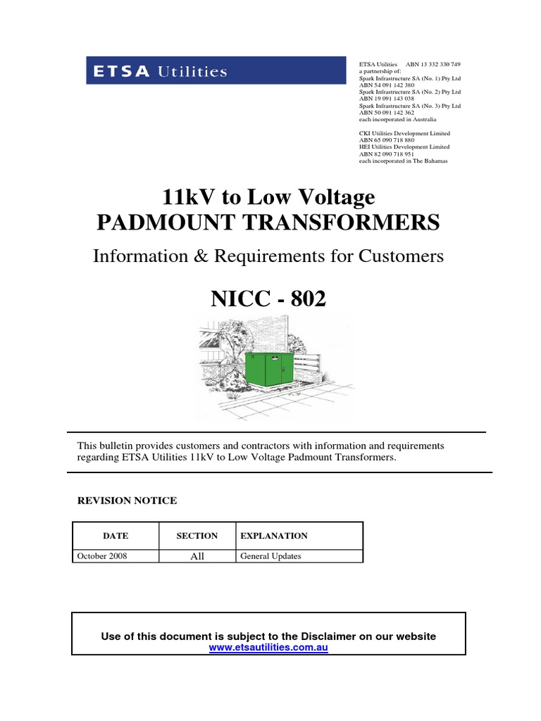 ETSA Utilities Padmount Transformer Guide | PDF | Fuse (Electrical ...