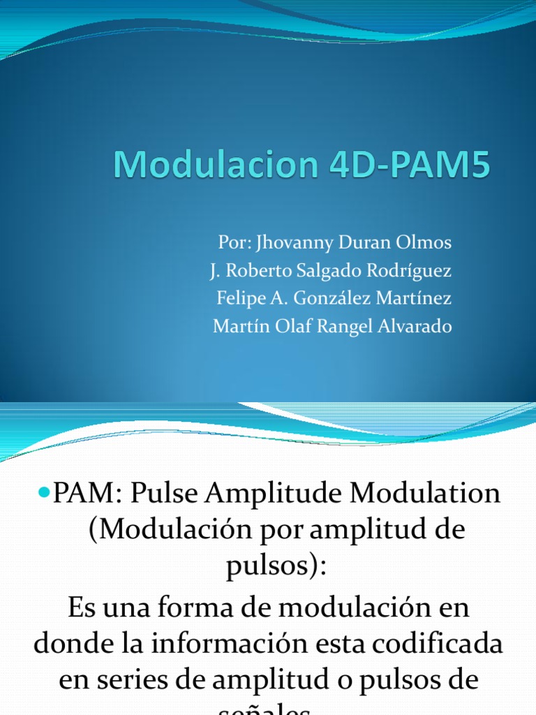 Modulación 4D-PAM5 | PDF
