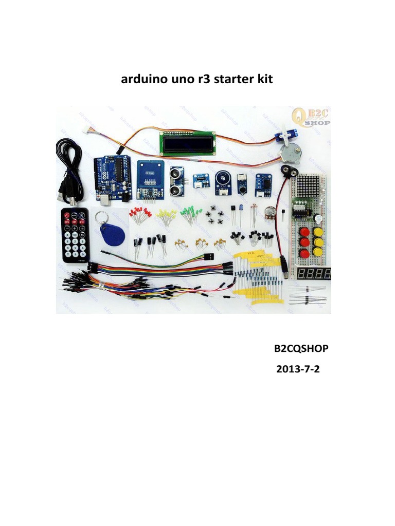 Arduino Uno r3 Starter Kit Q001151110 PDF | PDF | Arduino | Subroutine