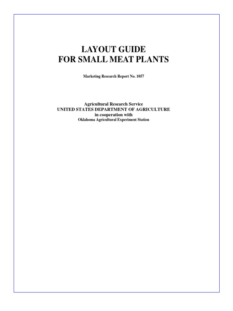 Meat Plant Layout Guide | PDF | Home & Garden
