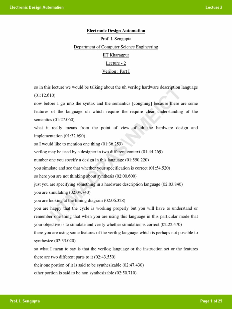 Iitmadras/Nmeict: Electronic Design Automation | PDF | Parameter (Computer Programming) | Data Type