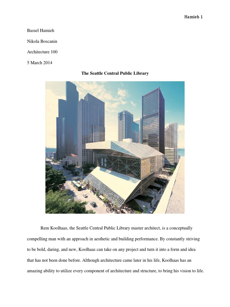 Architecture - Seattle Public Library | PDF | Libraries | Library And ...