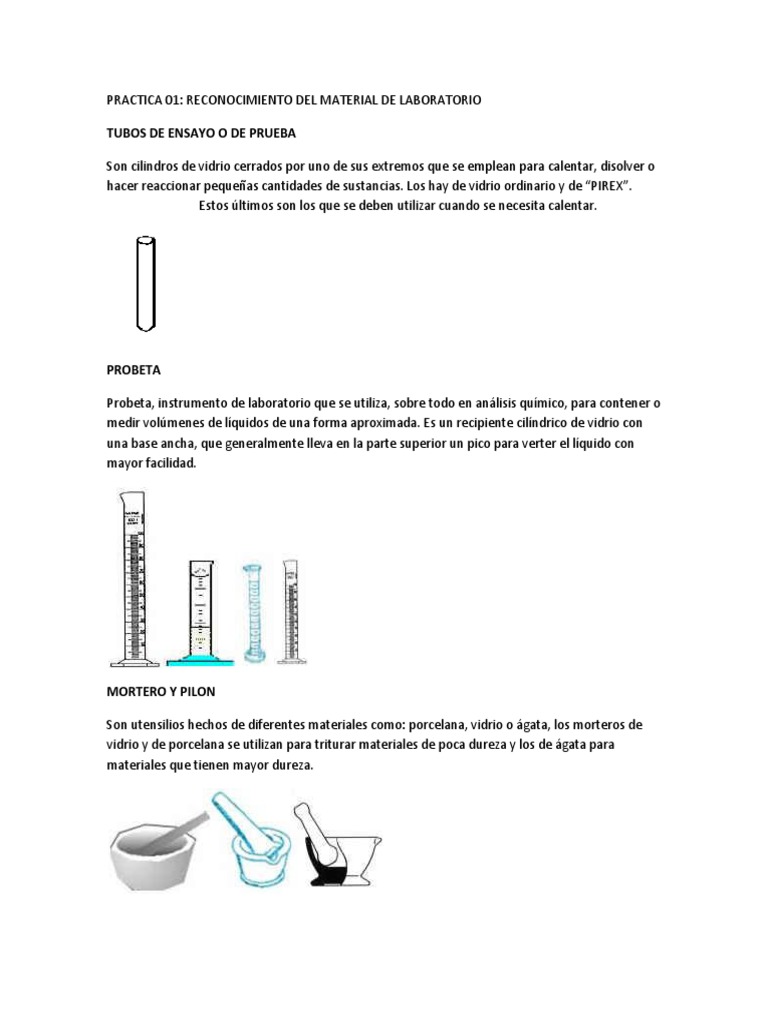 Guía de Materiales de Laboratorio | PDF | Science | Tecnología (general)