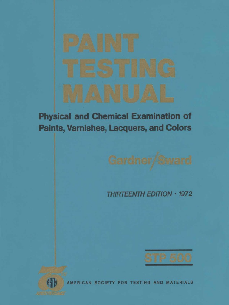 Paint Testing Manual Intro | PDF | Paint | Spectroscopy
