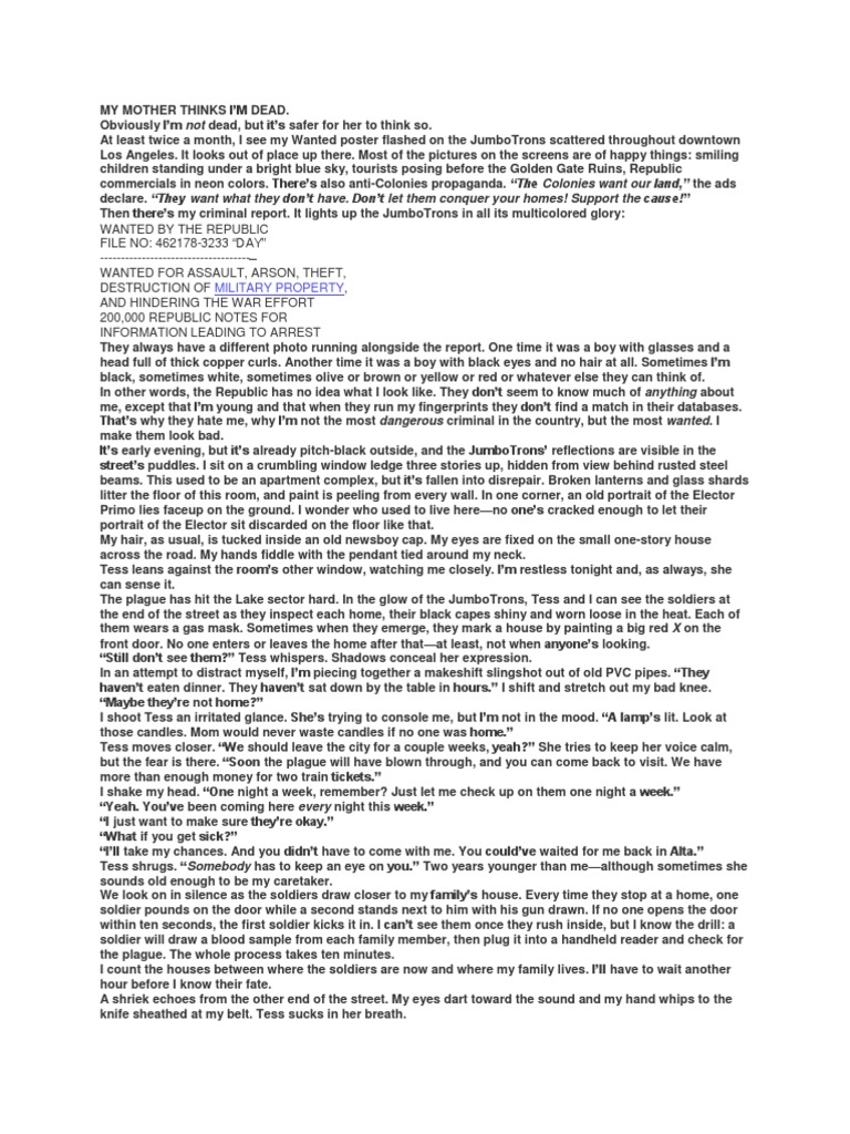 Legend Prologue by Marie Lu | PDF | Leisure | Nature