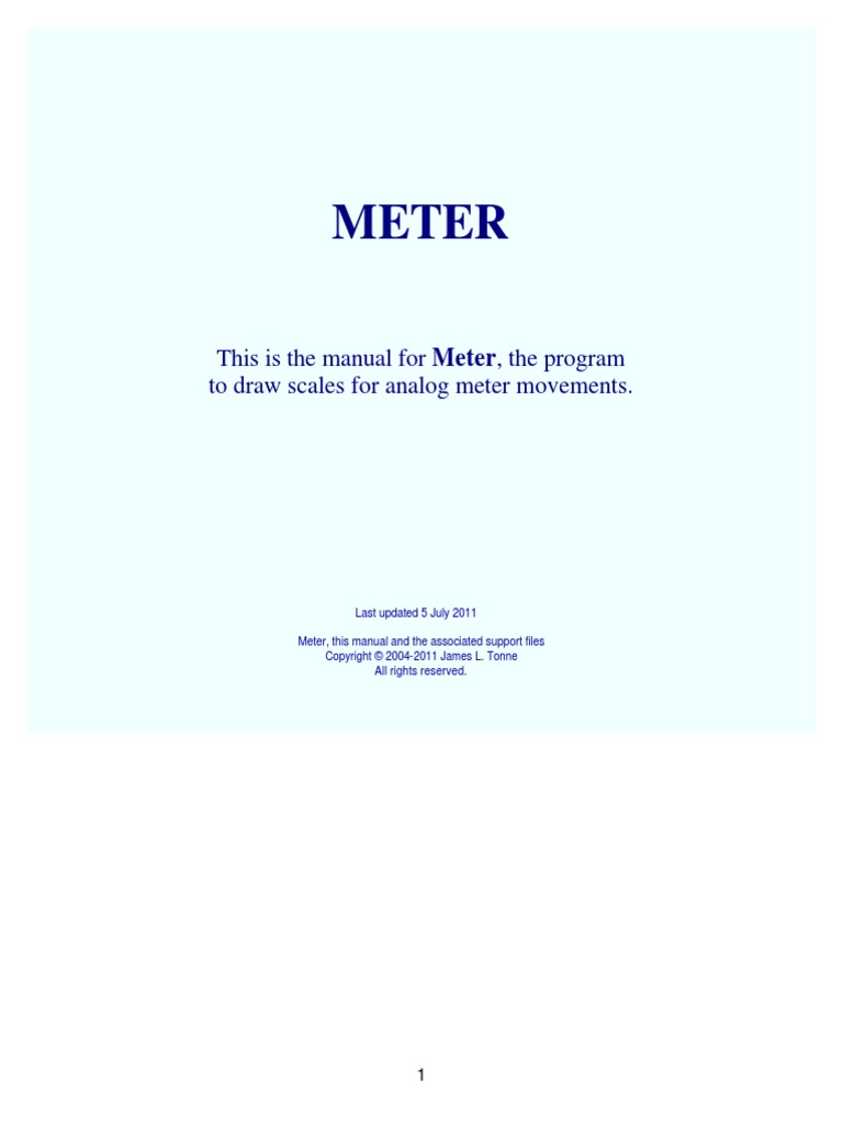 Meter Manual 2 | PDF | Icon (Computing) | Calibration