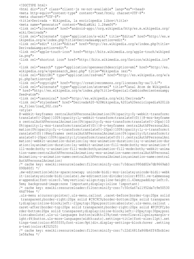 Derivada | PDF | Computer File Formats | Hypertext
