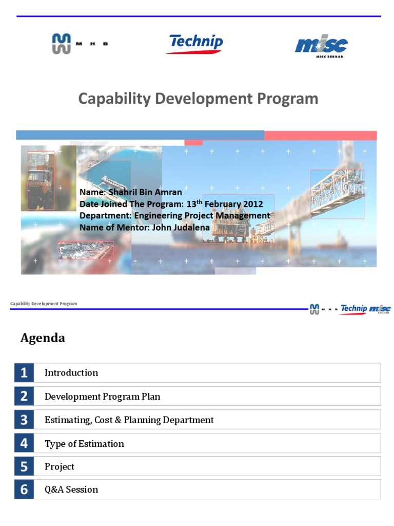 Capability Development Program - Shahril | PDF | Engineering Design ...