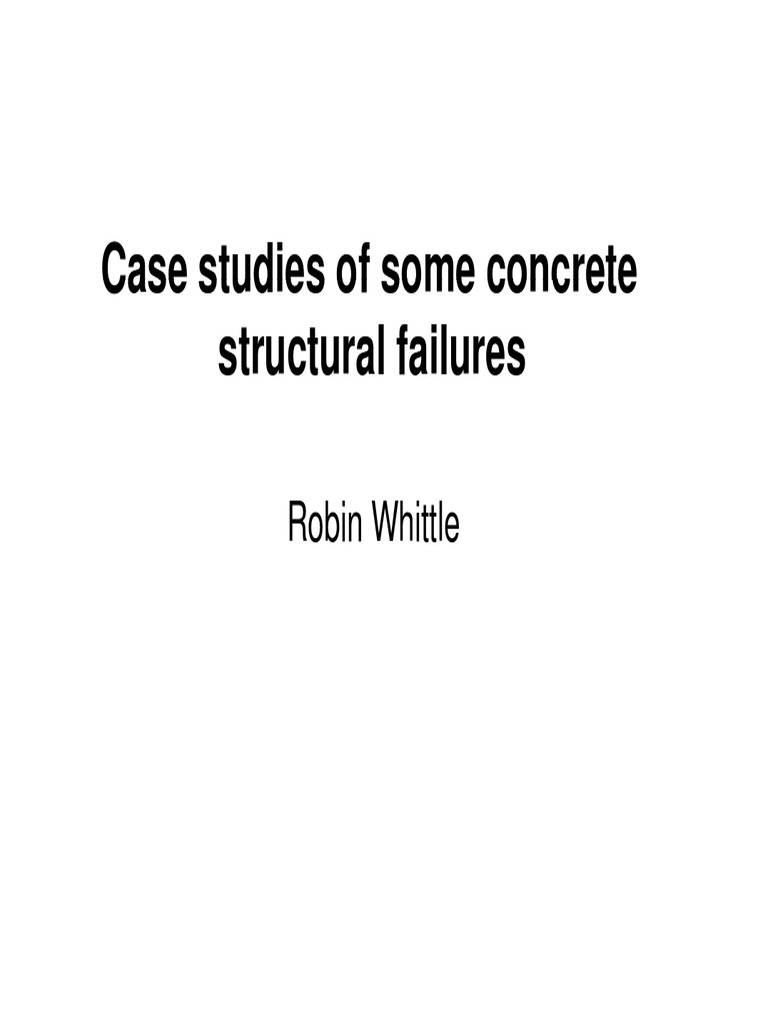 Case Studies of Some Concrete Structural Failures | PDF | Deep ...