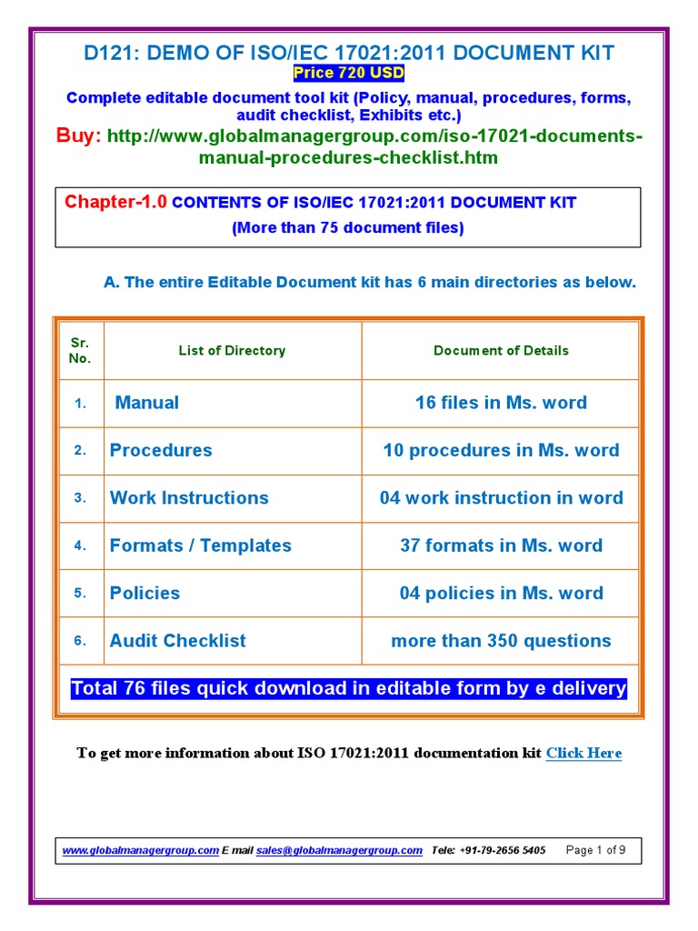 ISO 17021 Manual Documentation | PDF | Audit | International ...