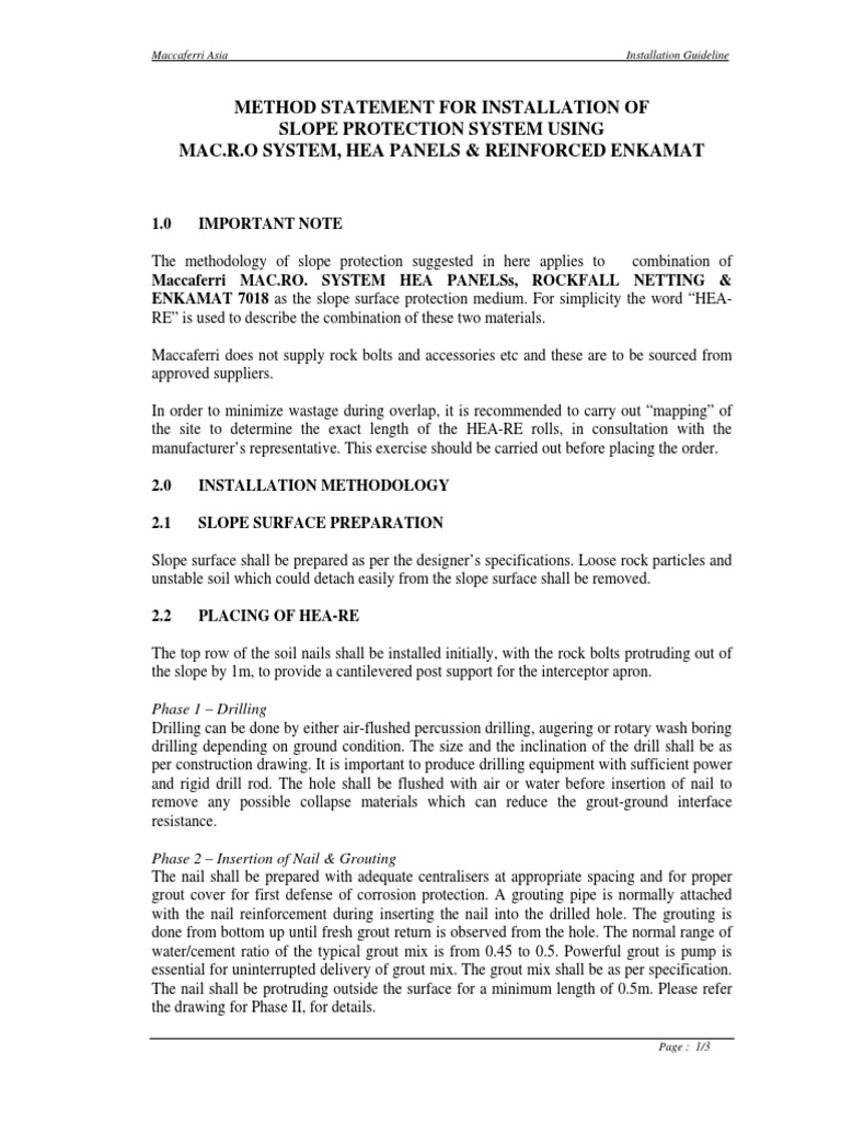Slope Protection | PDF | Screw | Scaffolding