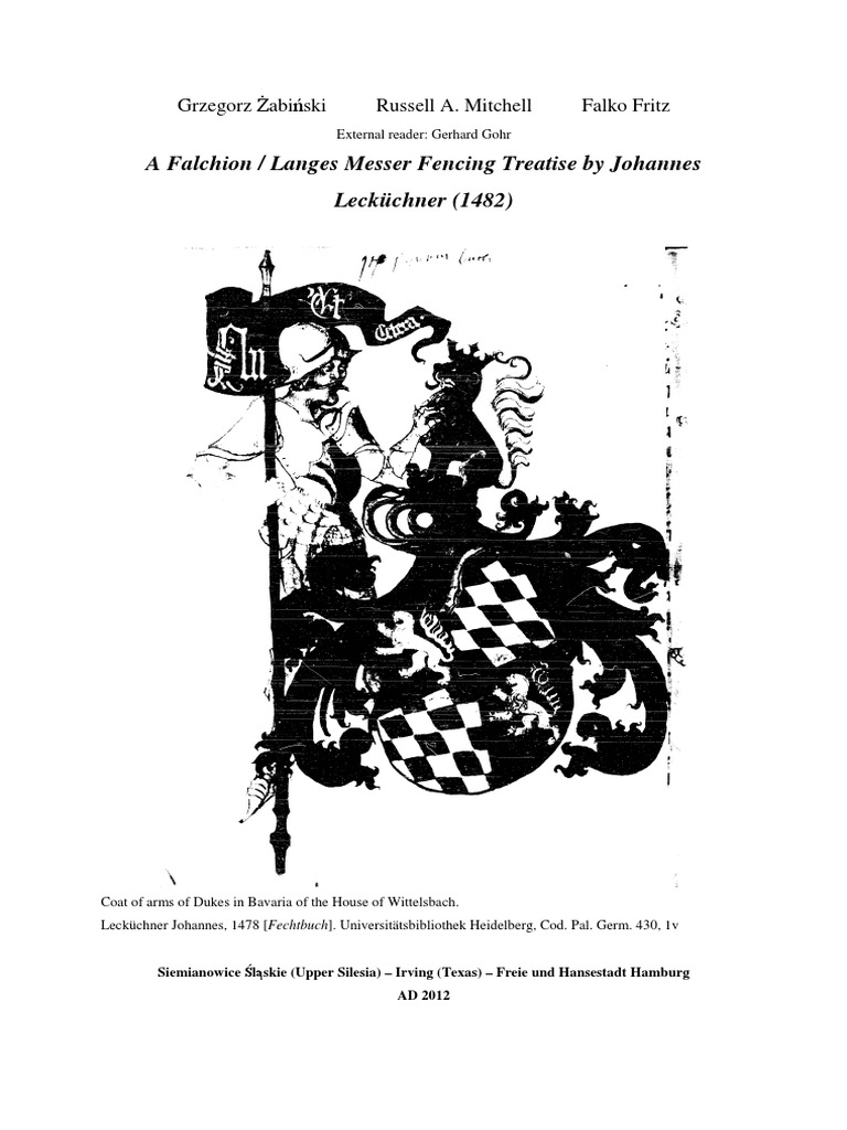 Lecküchner's Messer Fencing Treatise | PDF | Swordsmanship | Sword