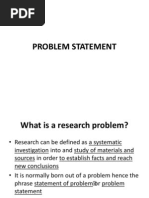 How To Write A Statement of The Problem | PDF | Dormitory | Goal