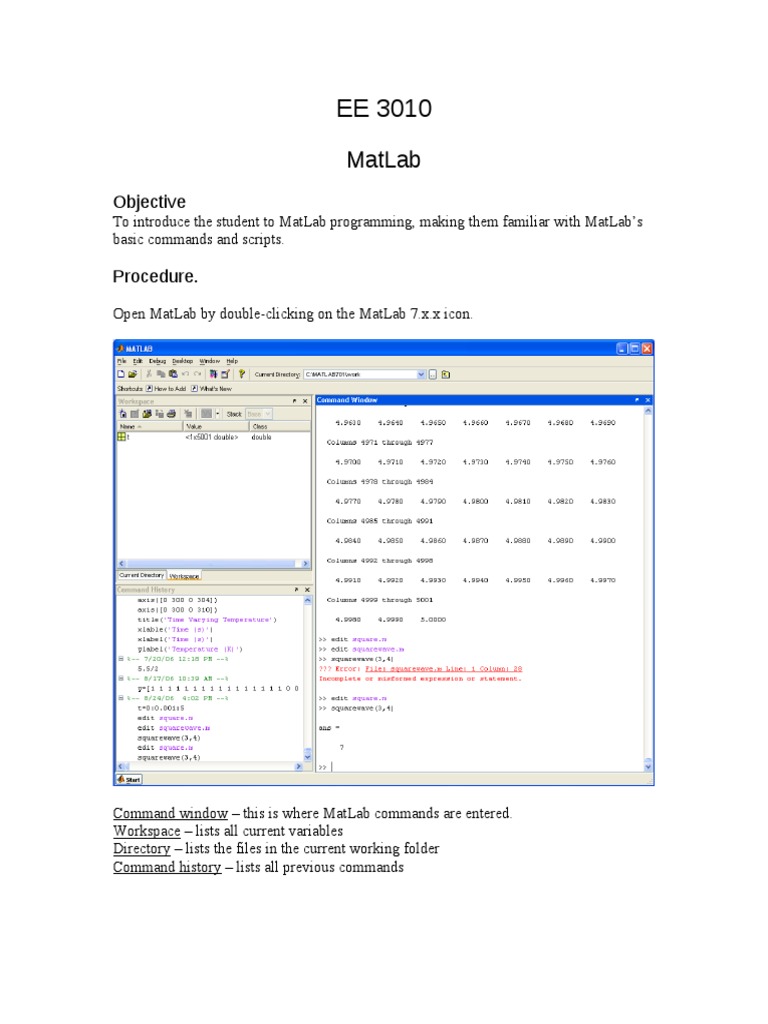 Matlab: Objective | PDF | Trigonometric Functions | Computing