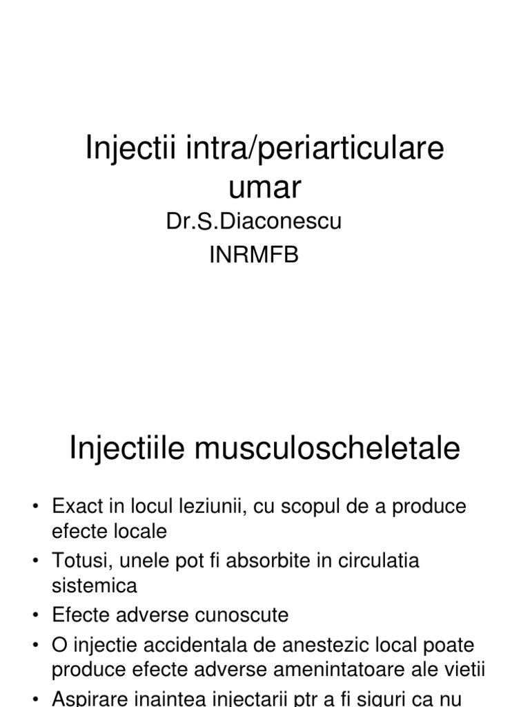 Curs Infiltratii | PDF