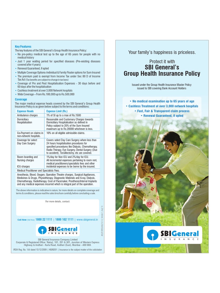 SBI GRP Health Leaflet Eng | PDF | Insurance | Surgery
