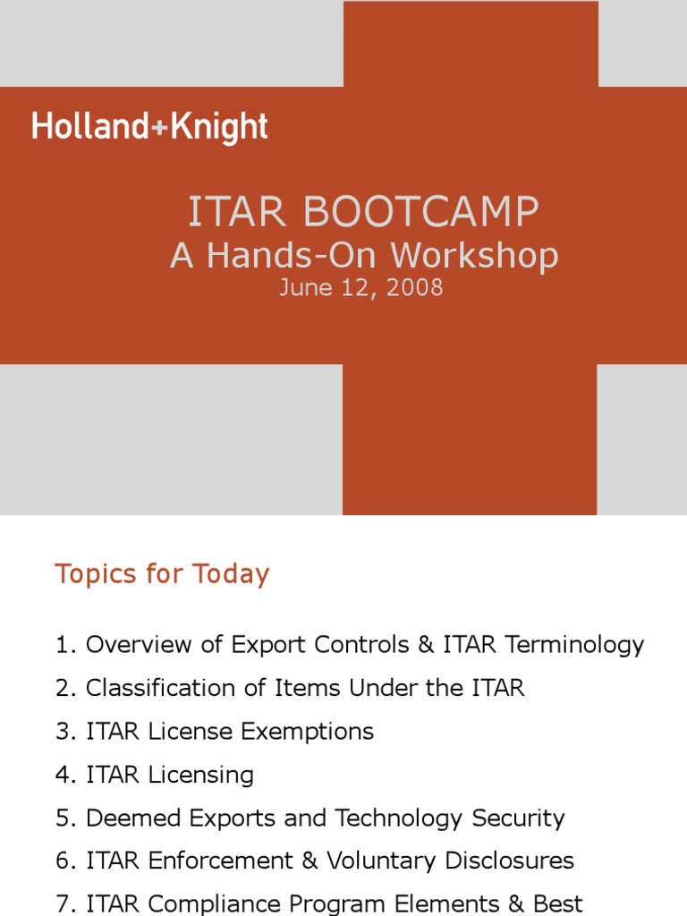 ITAR PPT | Exports | Business