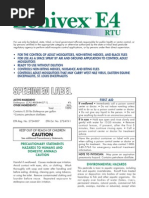 Dursban 480 Ec Label | PDF | Insecticide | Vomiting