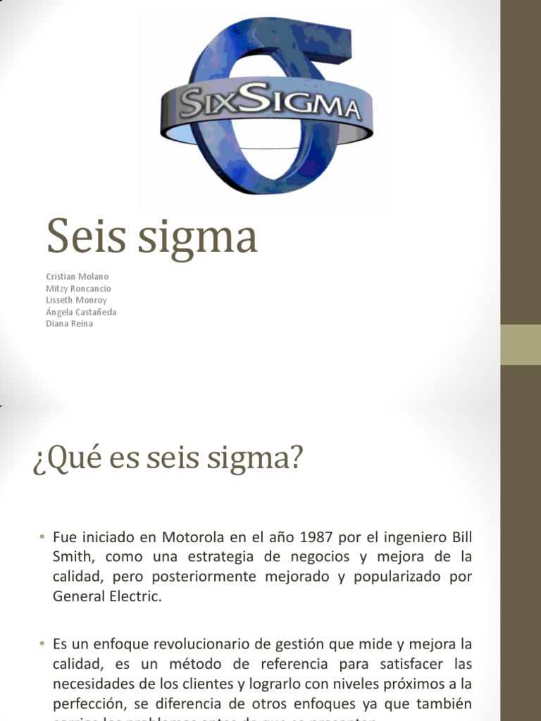 Seis Sigma | Six Sigma | Calidad (Negocios)