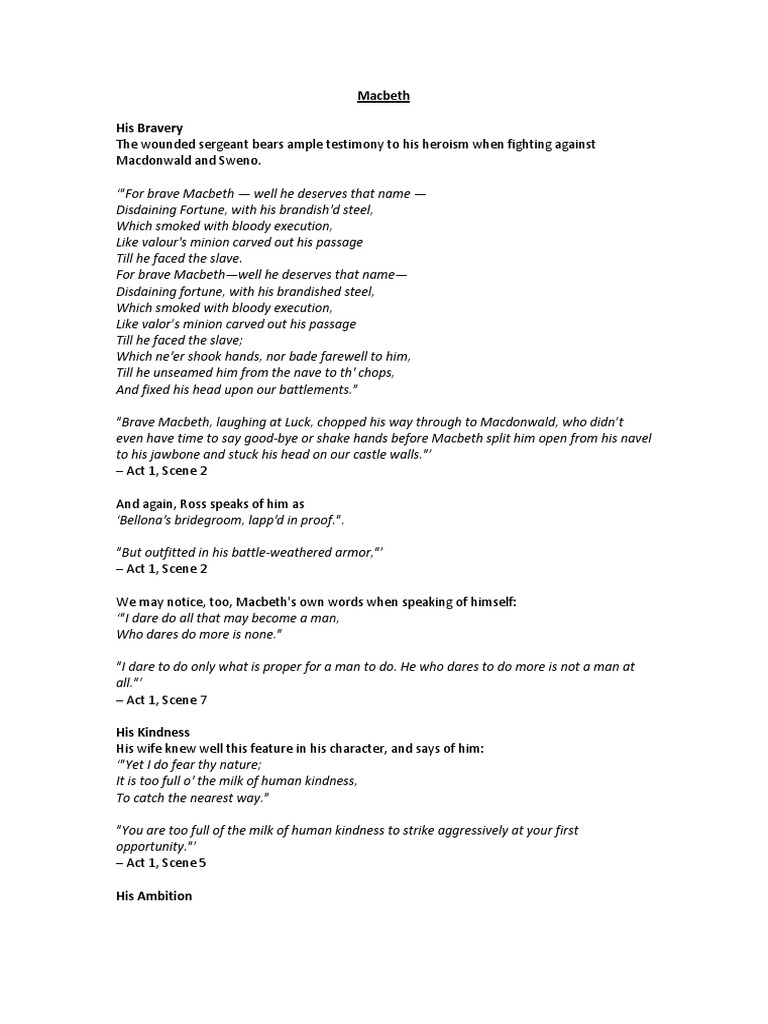 macbeth | Macbeth | Shakespearean Tragedies
