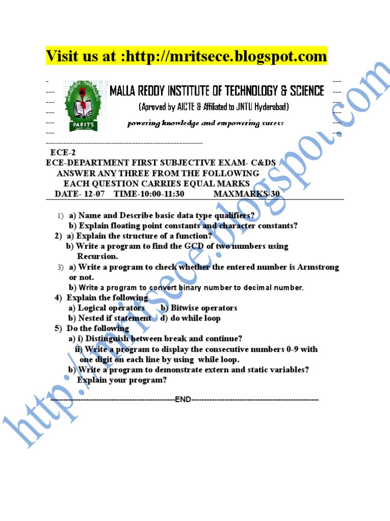 Write A Program To Convert Binary Number To Decimal Number | PDF | Pointer (Computer Programming ...