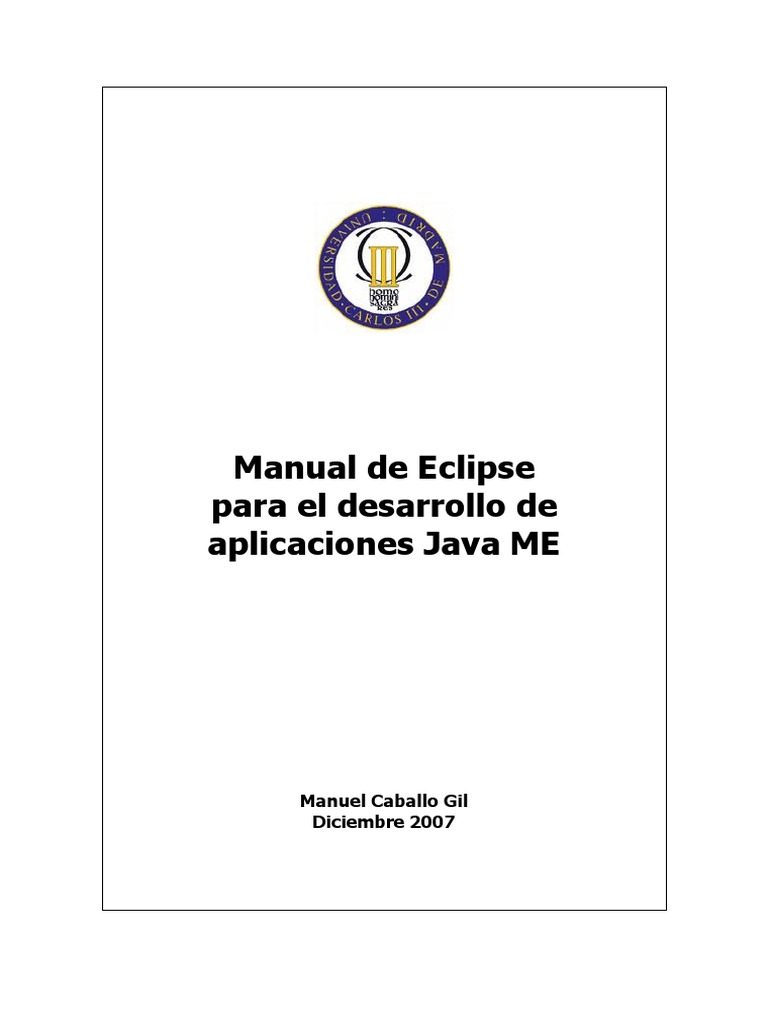 Manual Eclipse - Java PDF | PDF | Eclipse (software) | Java (lenguaje de programación)