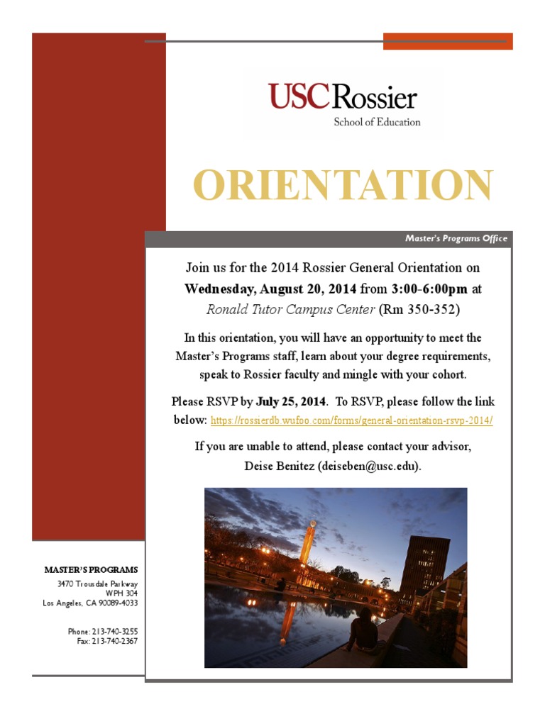 General Orientation Invitation 2014 Revised | PDF