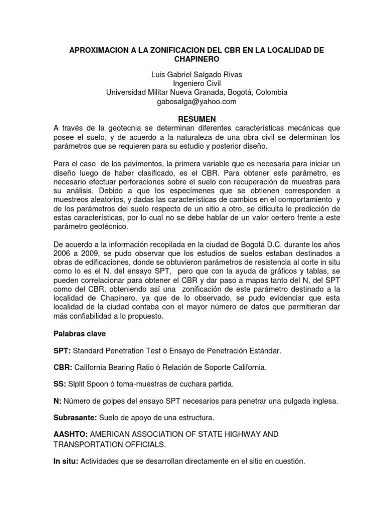 CBR SPT | PDF