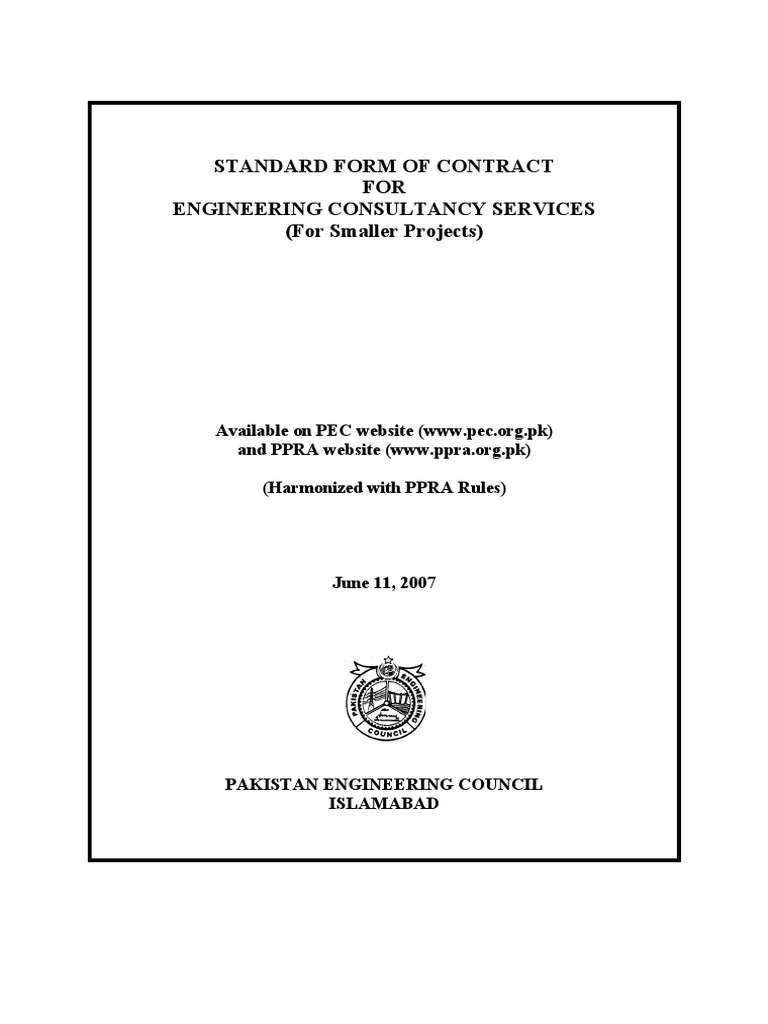 Engineering Consultancy Contract Guide | PDF | Consultant | Business