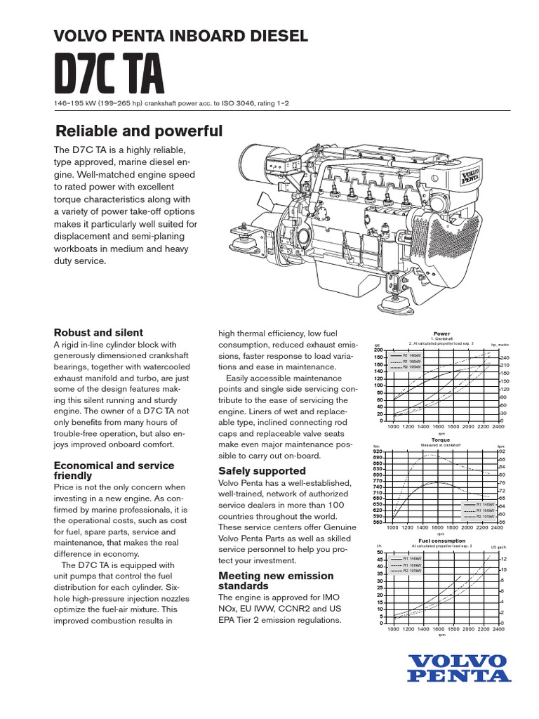 D7C Ta: Volvo Penta Inboard Diesel | Download Free PDF | Engines ...