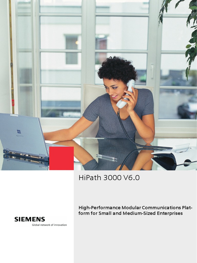 Hipath 3000 V6.0: High-Performance Modular Communications Plat-Form For ...