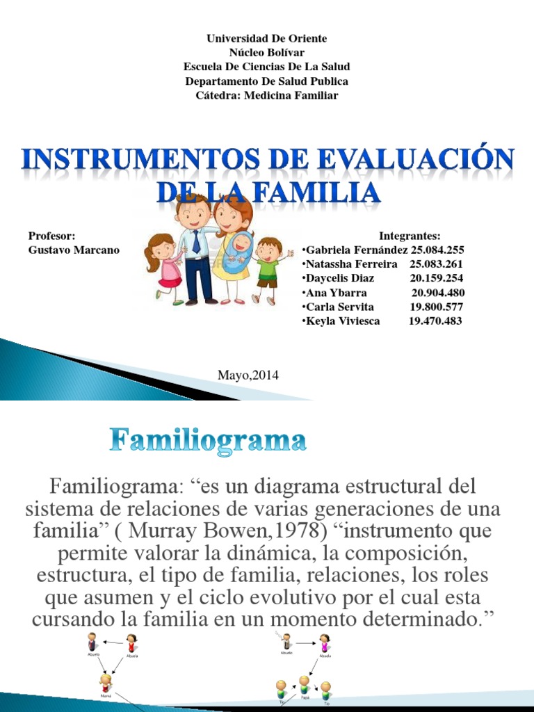 06 Instrumentos de Evaluación de La Familia | Familia | Bienestar