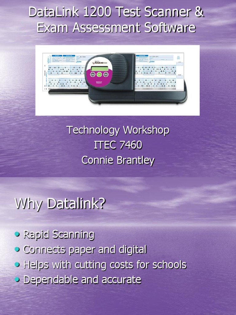 Datalink 1200 Test Scanner Exam Assessment Software | PDF | Test ...