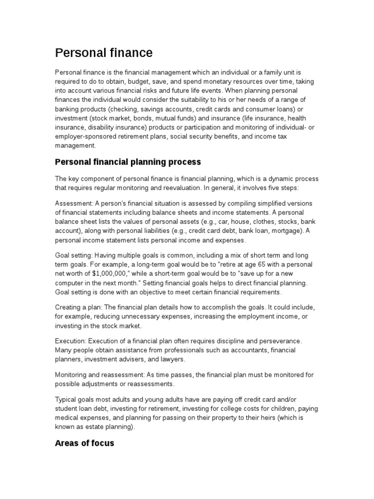 Personal Finance | PDF | Personal Finance | Credit (Finance)