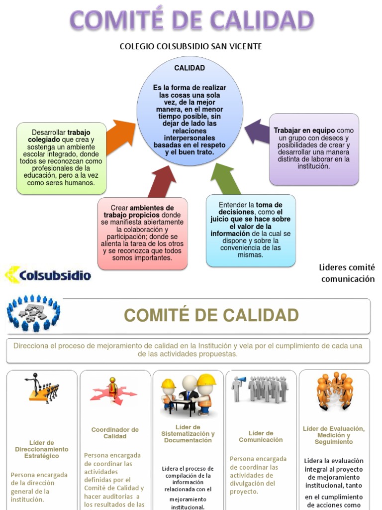 Comité de Calidad Roles y Funciones - 15 Marzo - 2014 | PDF | Calidad ...