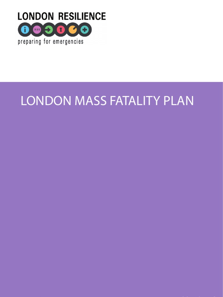 London Mass Fatality Plan Main Body | PDF | Emergency | Coroner